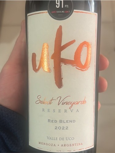 UKO Select Vineyards Reserva Red Blend | Vivino Australia