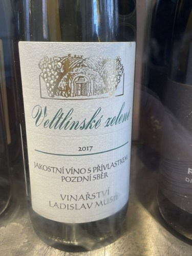 Vinařství Ladislav Musil Veltlínské Zelené Pozdní Sběr | Vivino US