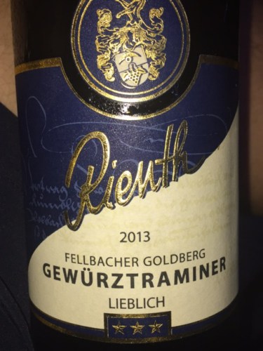 Rienth Fellbacher Goldberg Gewürztraminer Lieblich | Vivino US