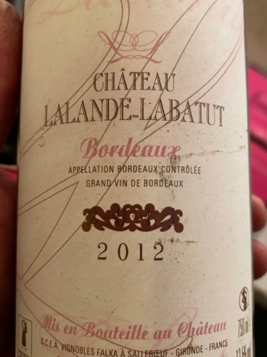 Château Lalande-Labatut Bordeaux | Vivino
