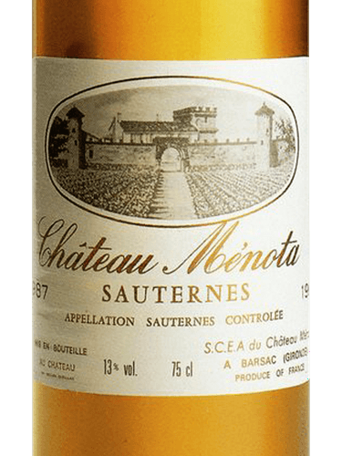 Château Menota Sauternes | Vivino English