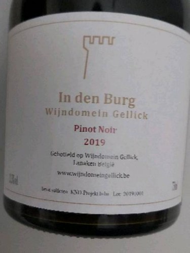 Wijndomein Gellick In den Burg Pinot Noir | Vivino US