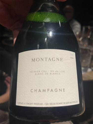 Raphaël et Vincent Bérêche Montagne NV de Luxe Blanc de Blancs Champagne Premier Cru | Vivino ...