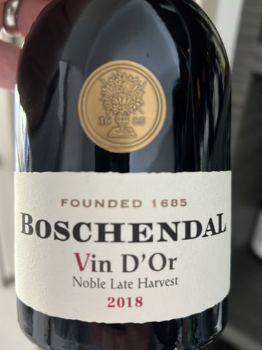 Boschendal Vin d’Or Noble Late Harvest | Vivino Hong Kong
