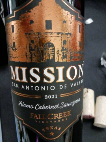 Fall Creek Mission San Antonio de Valero Cabernet Sauvignon | Vivino ...