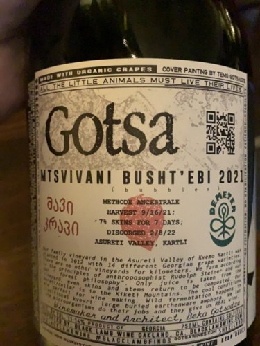 Gotsa Mtsvivani Bush'Ebi | Vivino US