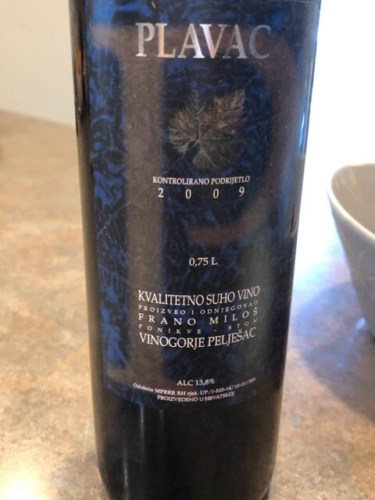 Frano Milos Vinogorje Pelješac Plavac | Vivino US