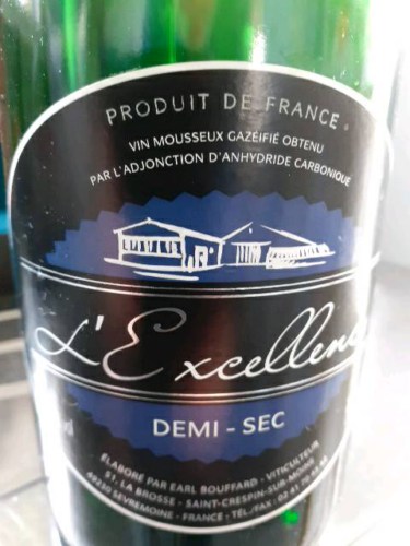 Domaine Bouffard L'Excellence Demi-Sec | Vivino France