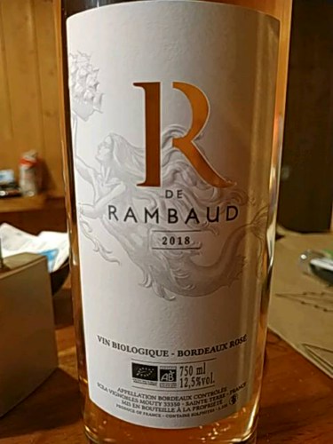 2018 Château Rambaud R de Rambaud Bordeaux Rosé | Vivino US