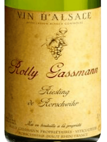 Rolly Gassmann Riesling de Rorschwihr Cuvée Yves | Vivino US