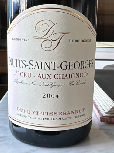 Dupont-Tisserandot Nuits-Saint-Georges 1er Cru 'Aux Chaignots' | Vivino ...