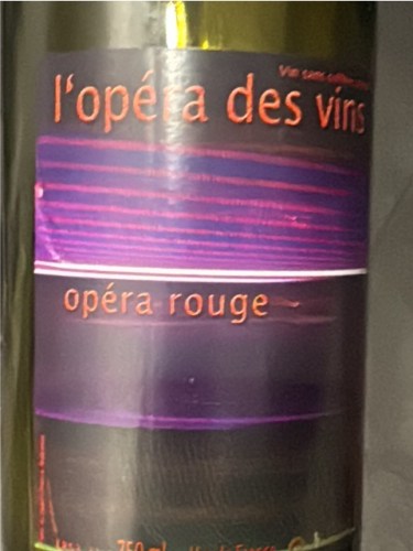Jean-Pierre Robinot L'Opéra des Vins Opéra Rouge | Vivino US