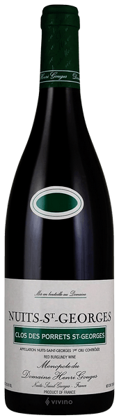 2018 Domaine Henri Gouges Clos des Porrets Nuits-Saint-Georges 1er Cru ...