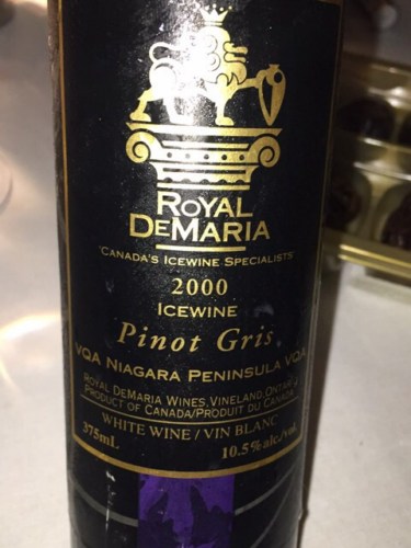 Royal DeMaria Pinot Gris Icewine | Vivino US