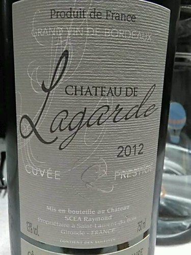 Vignobles Raymond Chateau de Lagarde Cuvée Prestige Côtes de Bordeaux ...