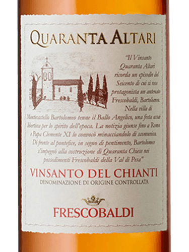 Frescobaldi Vin Santo del Chianti Quaranta Altari | Vivino Australia