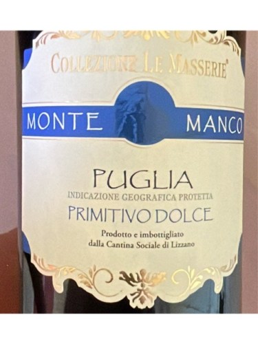 Cantine Lizzano Collezione Le Masserie Montemanco Primitivo di Manduria ...
