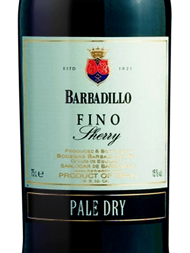 N.V. Barbadillo Pale Dry Fino Sherry | Vivino Hong Kong