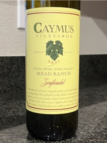 Caymus Vineyards Mead Ranch Zinfandel | Vivino US