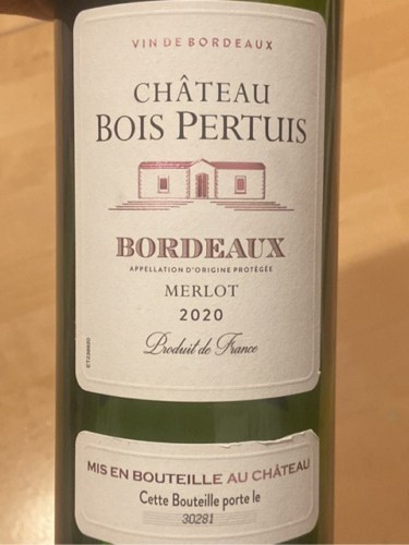 2020 Château Bois Pertuis Bordeaux Merlot | Vivino US