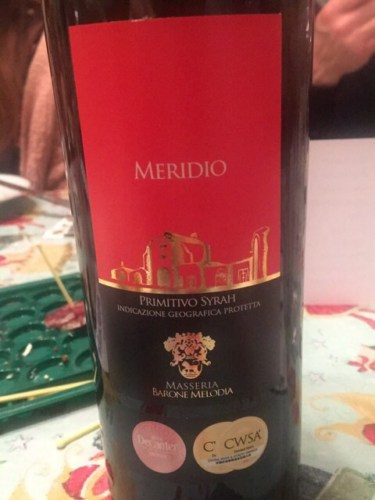 Masseria Barone Melodia Meridio Primitivo - Syrah | Vivino US