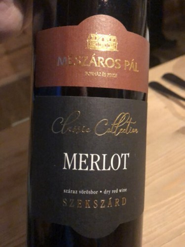 Mészáros Pál Classic Collection Merlot | Vivino US