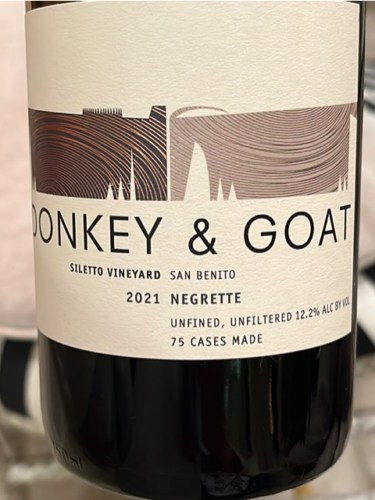 Donkey & Goat Siletto Vineyard Negrette | Vivino US