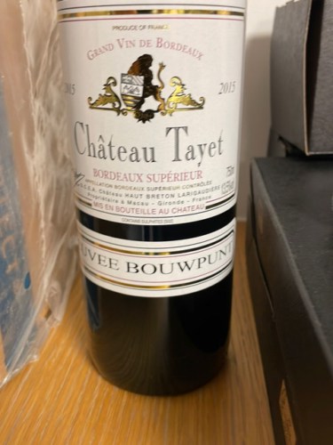 Château Tayet Cuvee Bouwpunt Bordeaux Supérieur | Vivino English