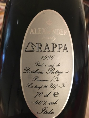 N.V. Alexander Grappolo Grappa Prosecco | Vivino US