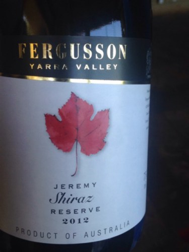 Fergusson Jeremy Reserve Shiraz | Vivino US