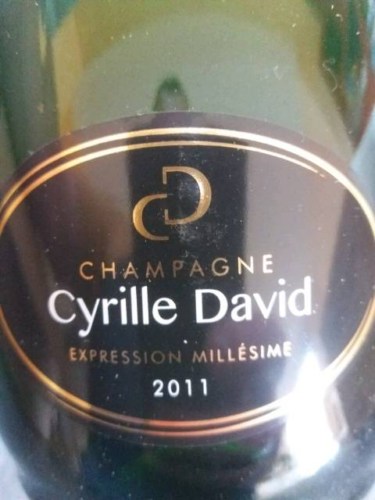 Cyrille David Expression Millésime Champagne | Vivino US