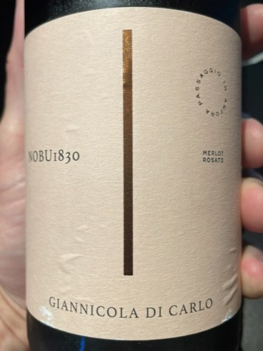 Vigna Madre Nobu 1830 Giannicola di Carlo Merlot Rosato | Vivino US
