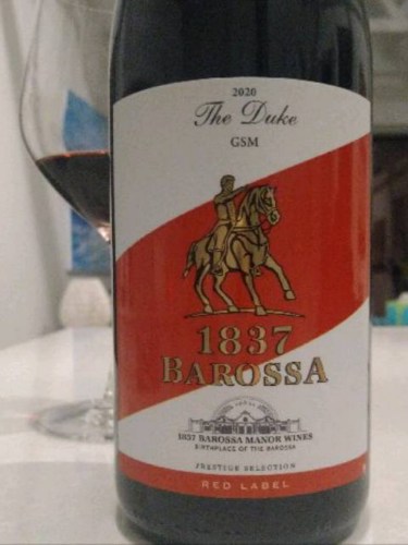 1837 Barossa Red Label The Duke GSM | Vivino US