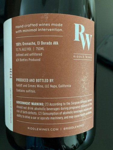 Riddle Wines Grenache | Vivino US