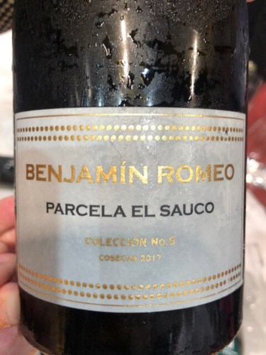 2017 Bodega Contador (Benjamín Romeo) Parcela El Sauco Colección No. 5 ...
