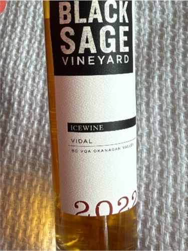 Black Sage Vineyard Vidal Icewine | Vivino English