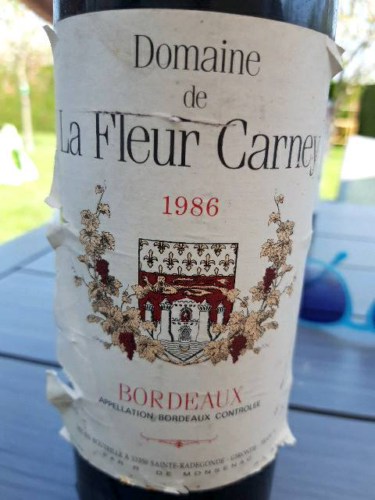 R. de Monsenac Domaine de La Fleur Carney Bordeaux | Vivino 日本