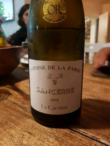 2019 Antoine de la Farge La Carrière Sancerre | Vivino United States