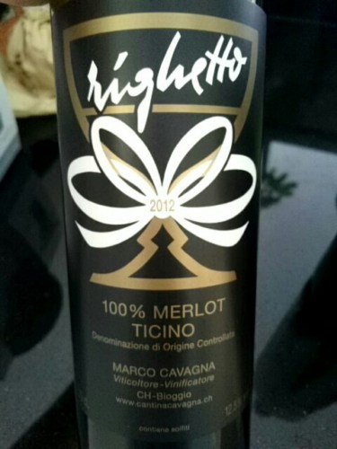 Cavagna Ticino Marco Righetto Merlot | Vivino US