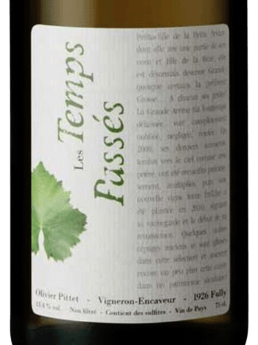 Olivier Pittet Les Temps Passés | Vivino US