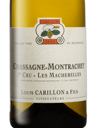 Louis Carillon et Fils Les Macherelles Chassagne-Montrachet 1er Cru ...