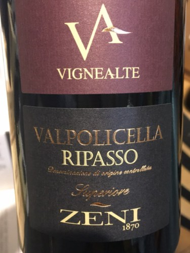 2013 Zeni Vignealte Valpolicella Ripasso Superiore | Vivino