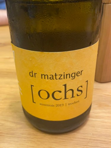 Dr Matzinger Ochs Auxerrois Trocken | Vivino España