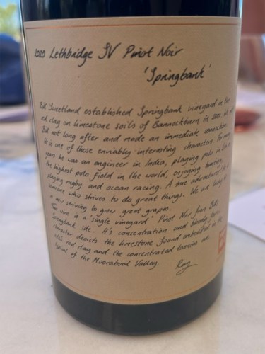 Lethbridge Springbank SV Pinot Noir | Vivino US