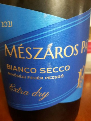 Mészáros Pál Bianco Secco Extra Dry | Vivino