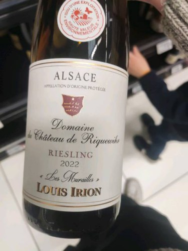 Louis Irion Domaine du Château de Riquewihr Riesling 'Les Murailles ...