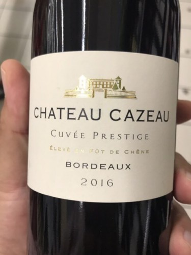 2016 Domaine de Cazeau et Perey Chateau Cazeau Cuvée Prestige Bordeaux ...