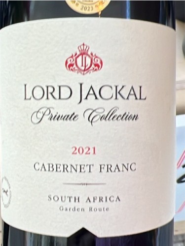 Jakkalsvlei Lord Jackal Private Collection Cabernet Franc | Vivino US