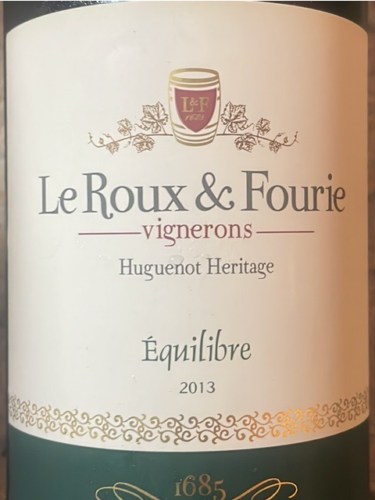 Le Roux & Fourie Équilibre | Vivino US