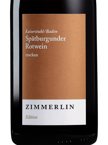 2018 Zimmerlin Edition Spätburgunder Trocken | Vivino United States